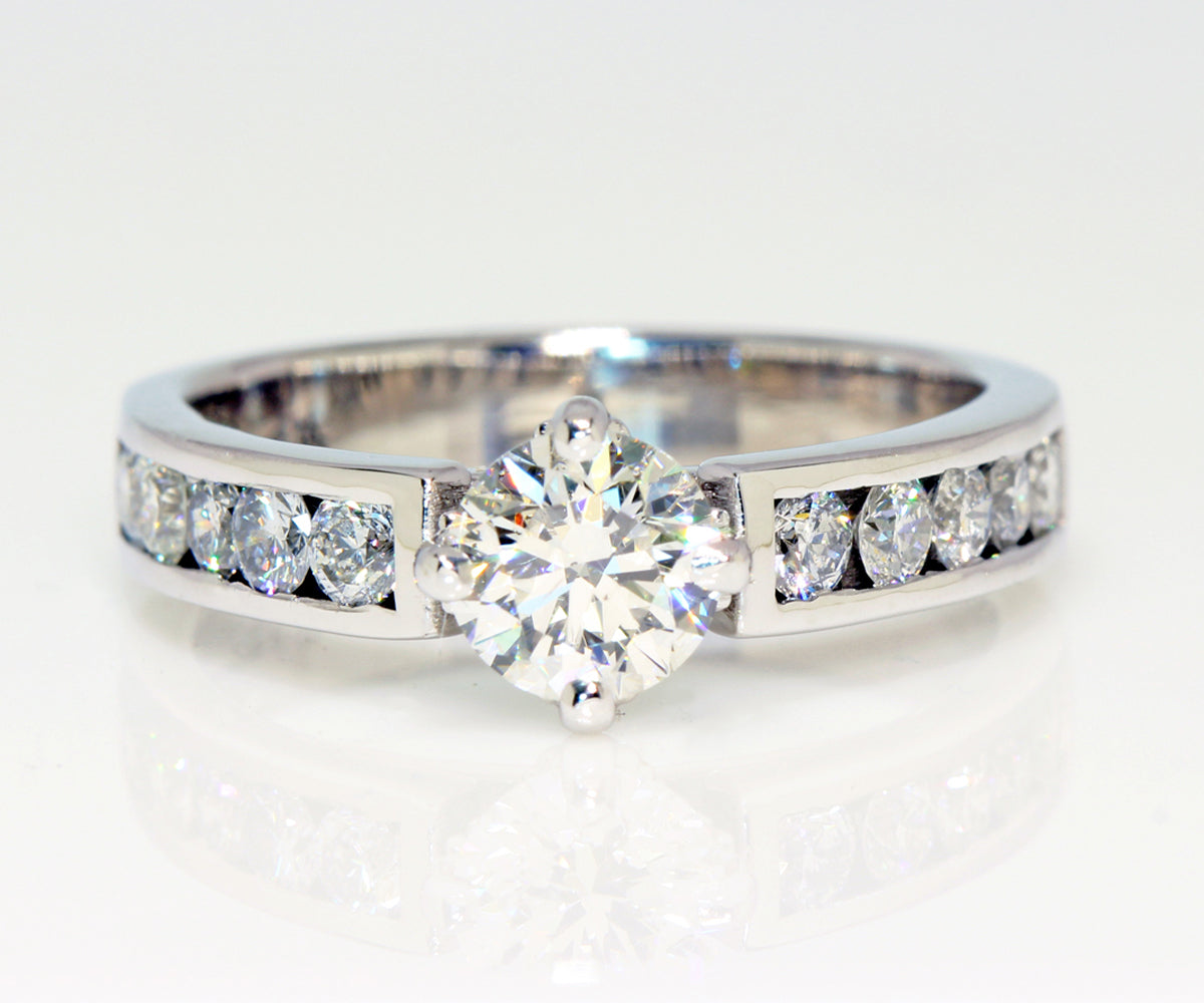 Classic Channel Diamond Engagement Ring – Ambrosia